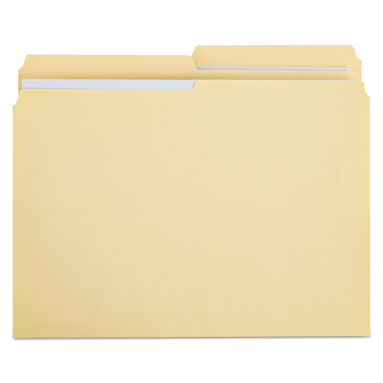 Universal Double-Ply Top Tab Manila File Folders, 1/2-Cut Tabs, Letter ...