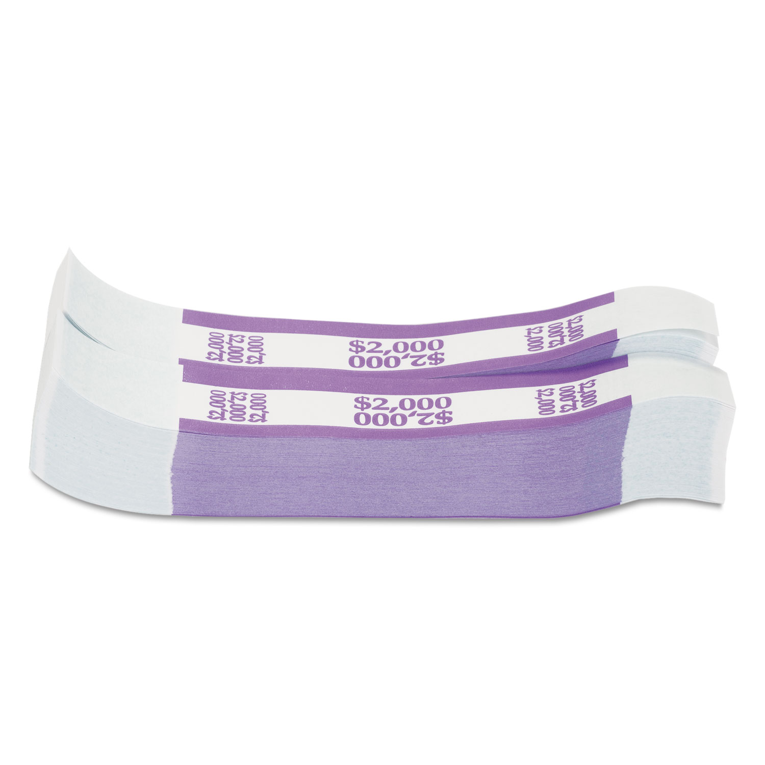 Coin-Tainer Currency Straps, Violet, $2,000 in $20 Bills, 1000 Bands ...