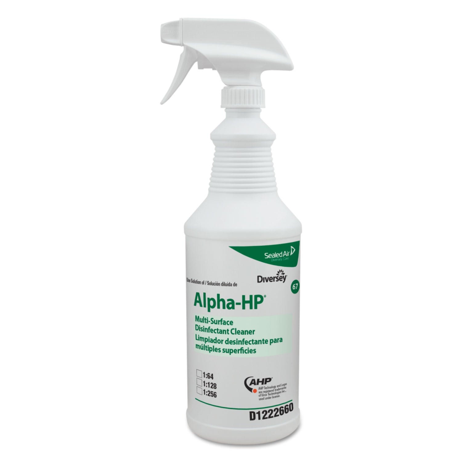 Diversey D1222660 Alpha-HP Multi-Surface Disinfectant Cleaner Spray ...