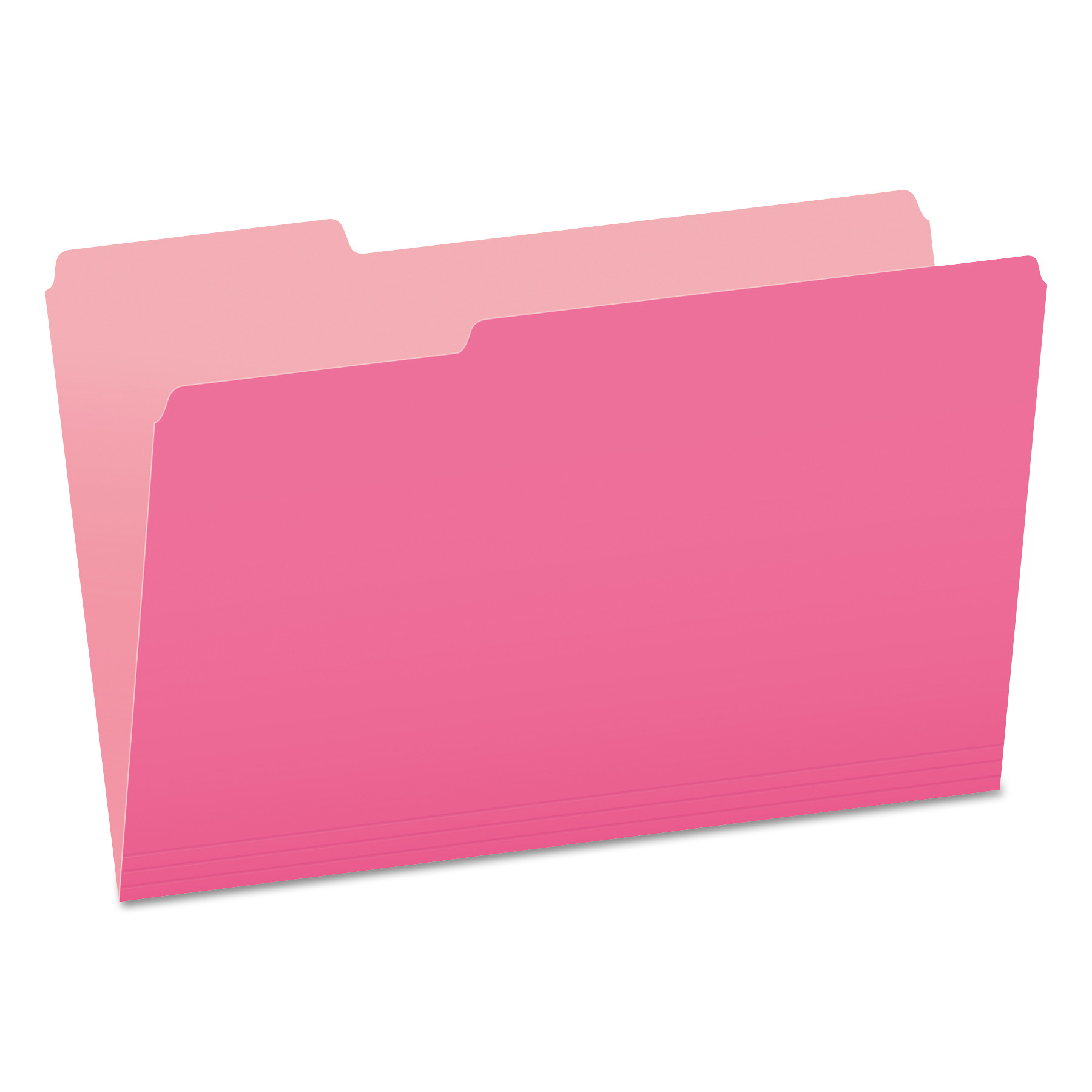 Pendaflex Colored File Folders, 1/3-Cut Tabs, Legal Size, Pink/Light ...
