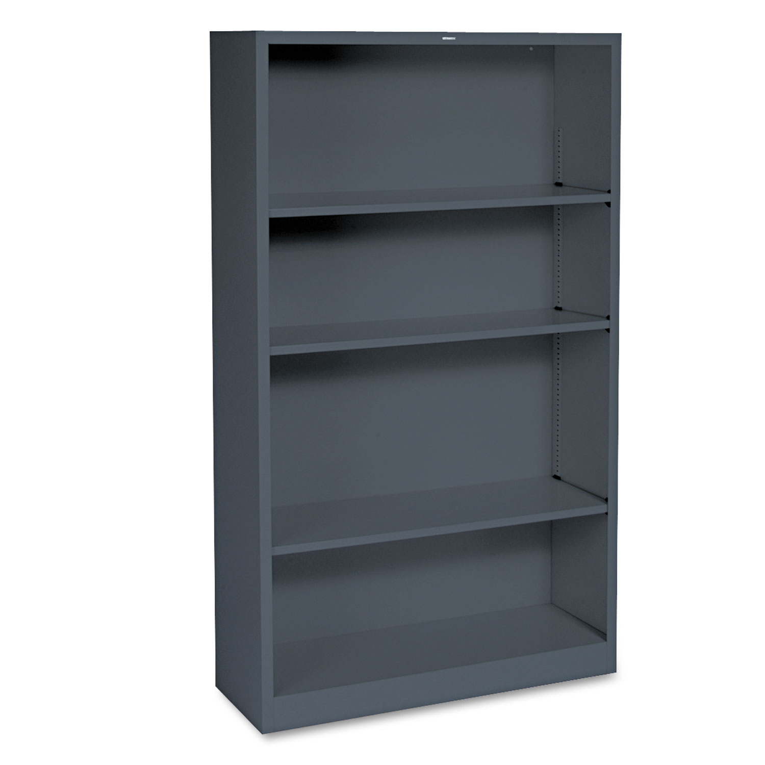 HON Metal Bookcase, Four-Shelf, 34.5w x 12.63d x 59h, Charcoal (S60ABCS ...