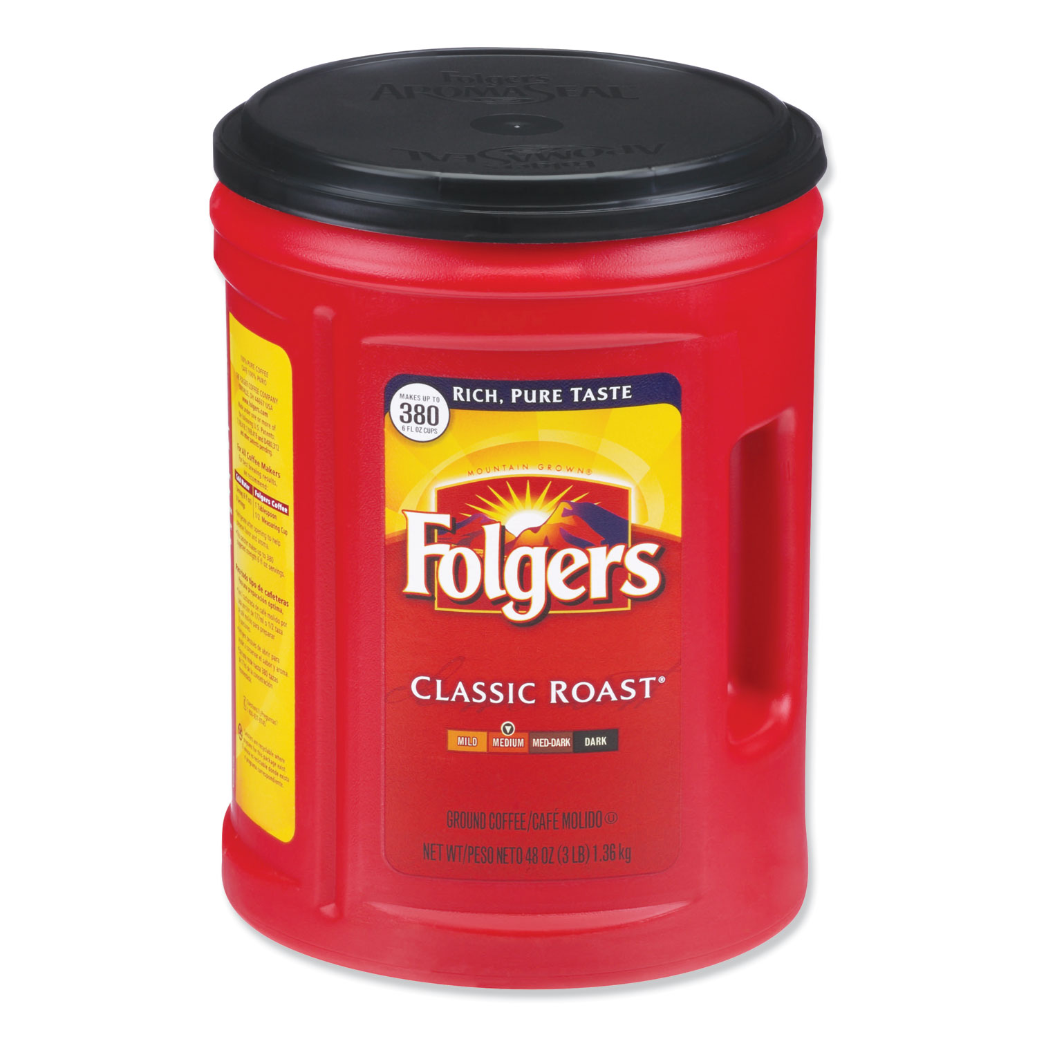 Folgers Coffee, Classic Roast, 48 oz Canister, 210/Pallet (0529CPL ...