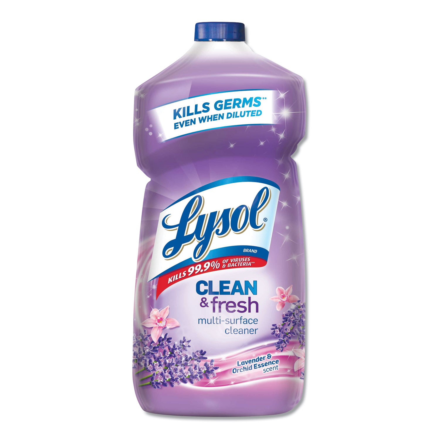 Lysol Clean and Fresh Multi Surface Cleaner Lavender and Orchid Essence 40 oz Bottle 9 Carton 78631 OfficeCrave