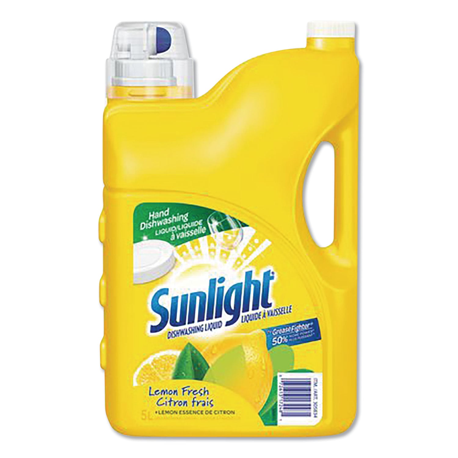 Sunlight Liquid Dish Detergent, Lemon, 5 L Bottle, 2/Carton (17248 ...