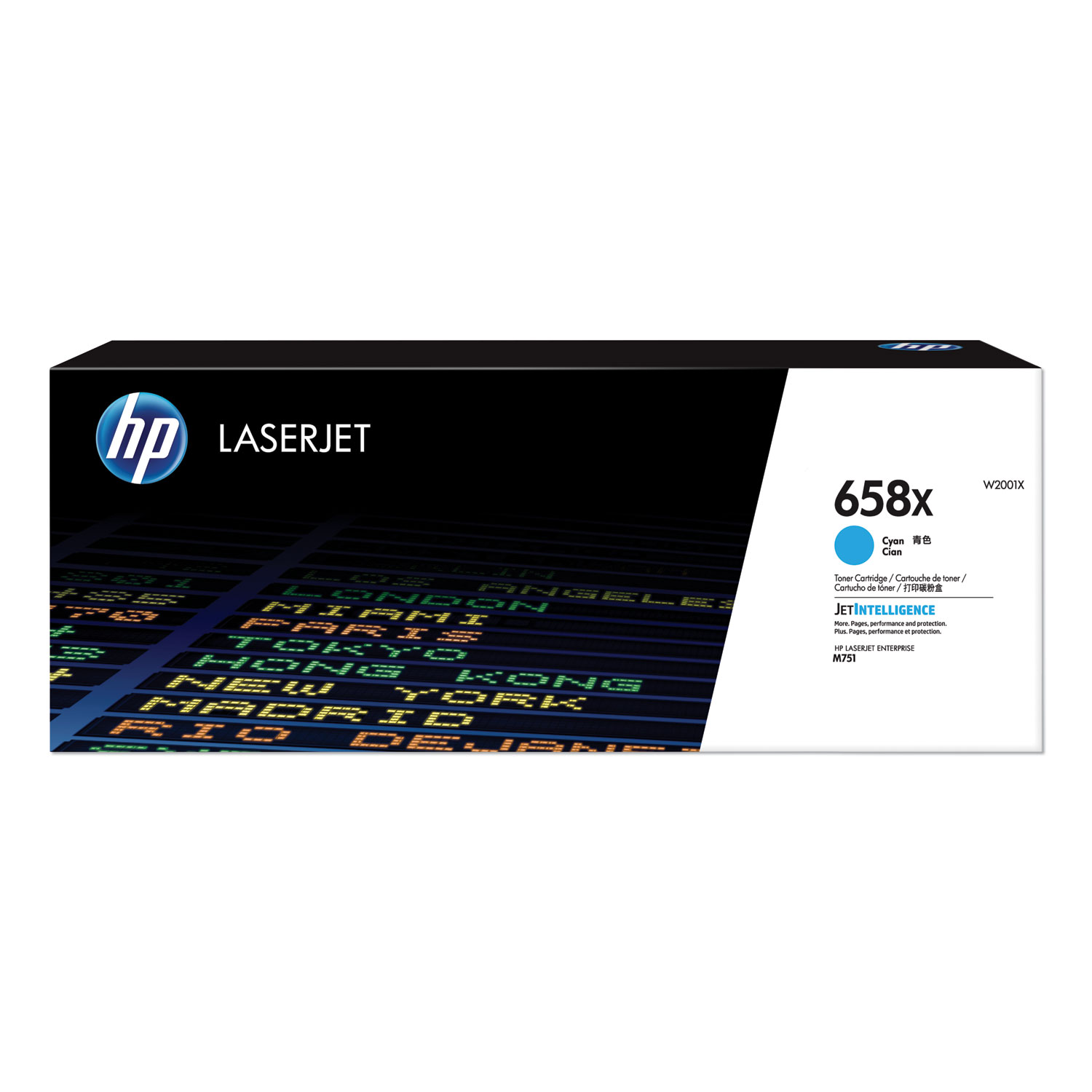 HP 658X, (W2001X) High-Yield Cyan Original LaserJet Toner Cartridge ...