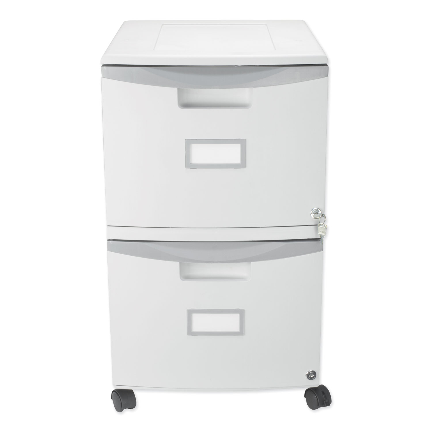 Storex Two-Drawer Mobile Filing Cabinet, 2 Legal/Letter-Size File ...