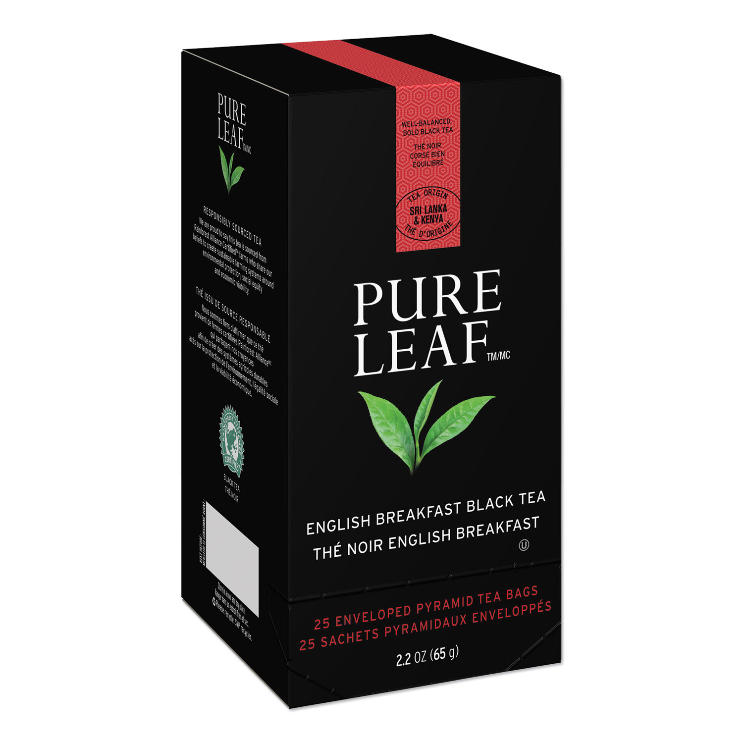 Pure Leaf Tea Bags, English Breakfast, 25/Box (2796011) | OfficeCrave.com