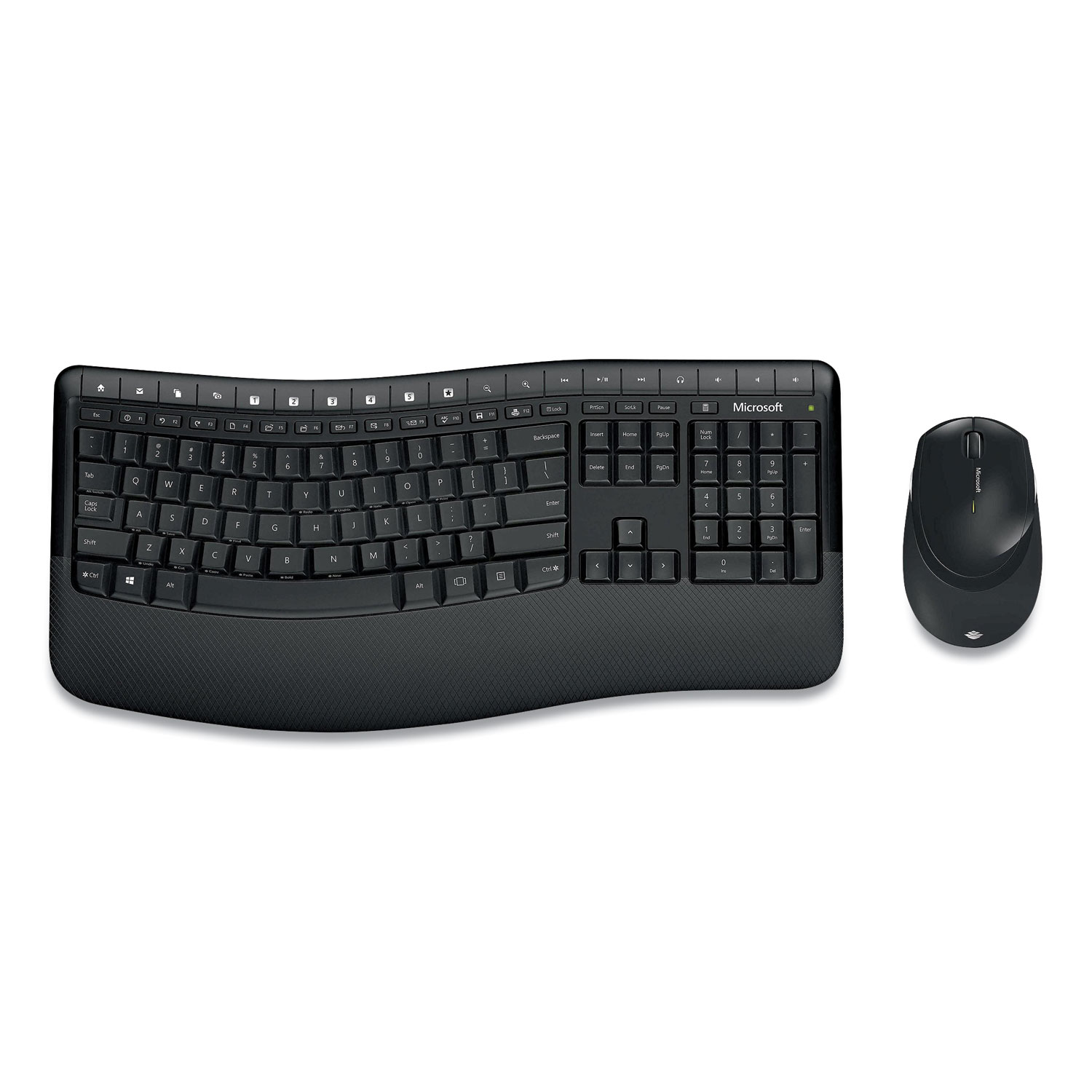 Microsoft Comfort Desktop 5050 Wireless Keyboard and Mouse Combo, 2.4 ...
