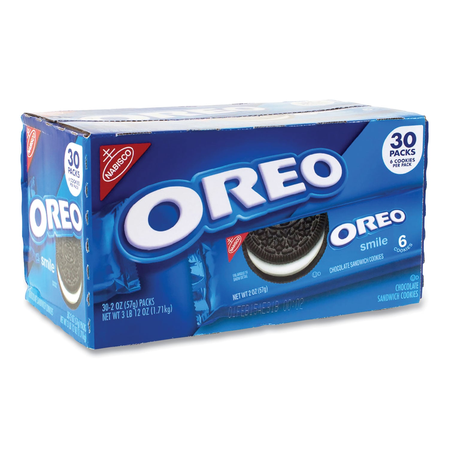 Nabisco Oreo Cookies Single Serve Packs, Chocolate, 2 oz Pack, 30/Box ...