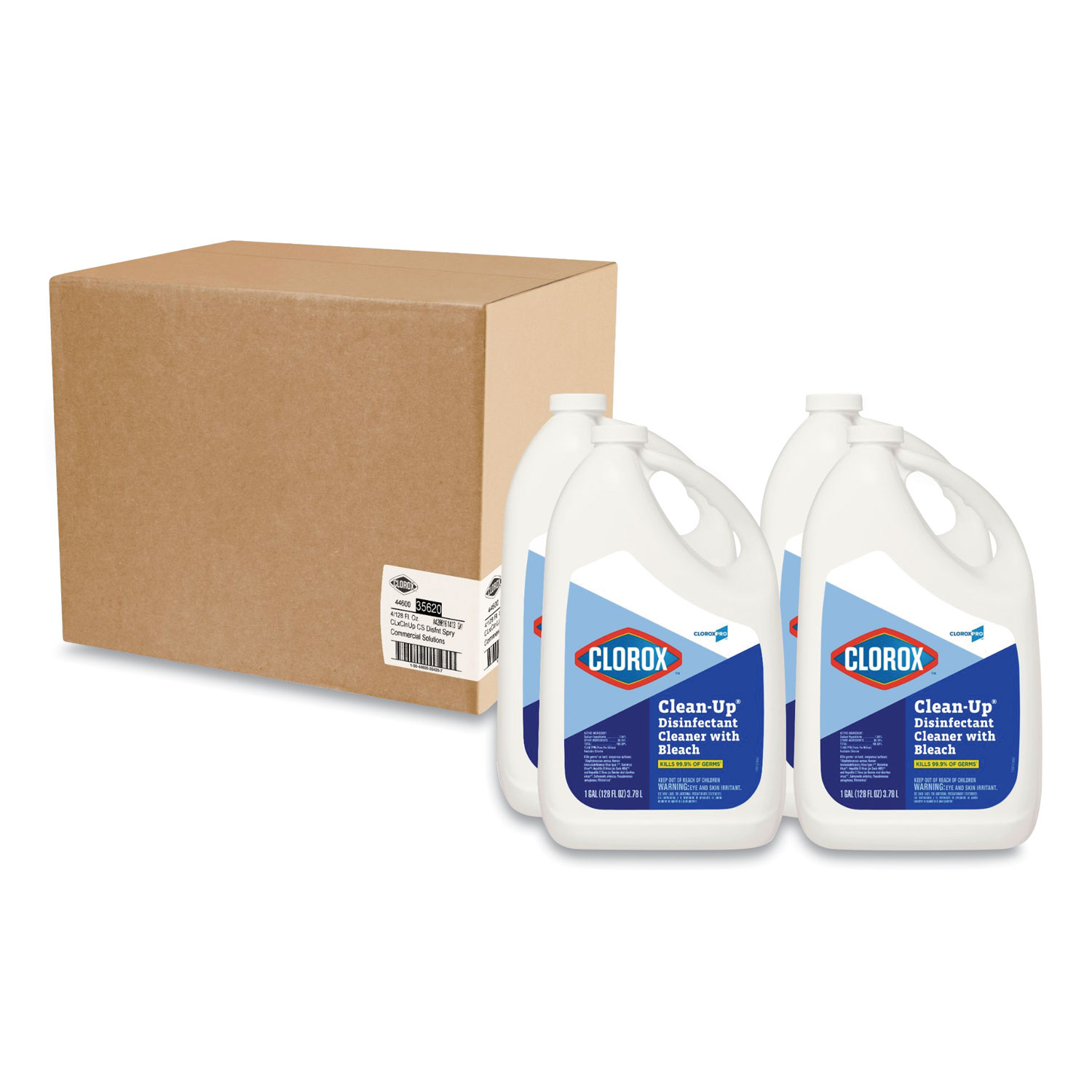 Clorox Clean-Up Disinfectant Cleaner with Bleach, Fresh, 128 oz Refill ...