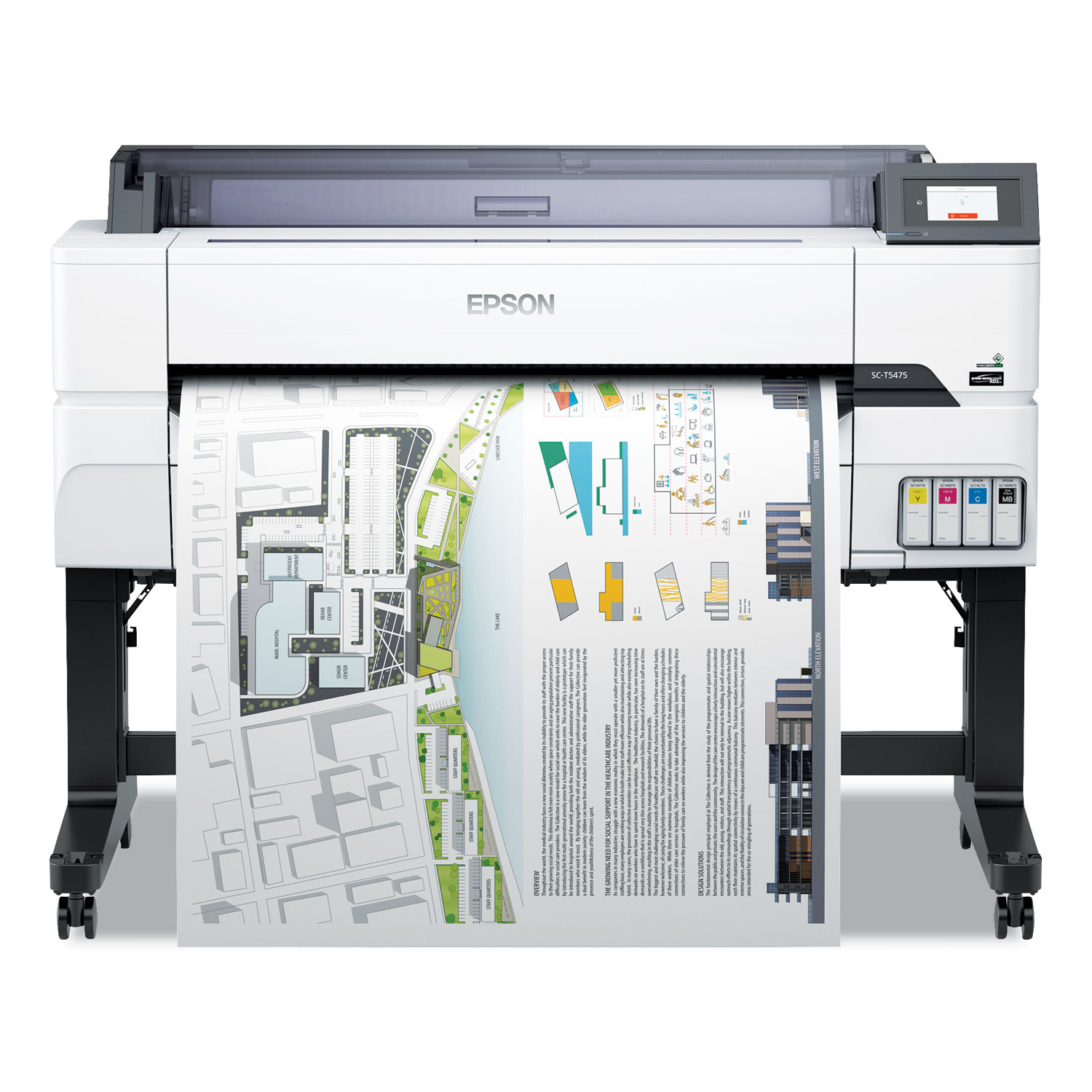 Epson SureColor T5475 36" Wireless Wide Format Inkjet Printer ...