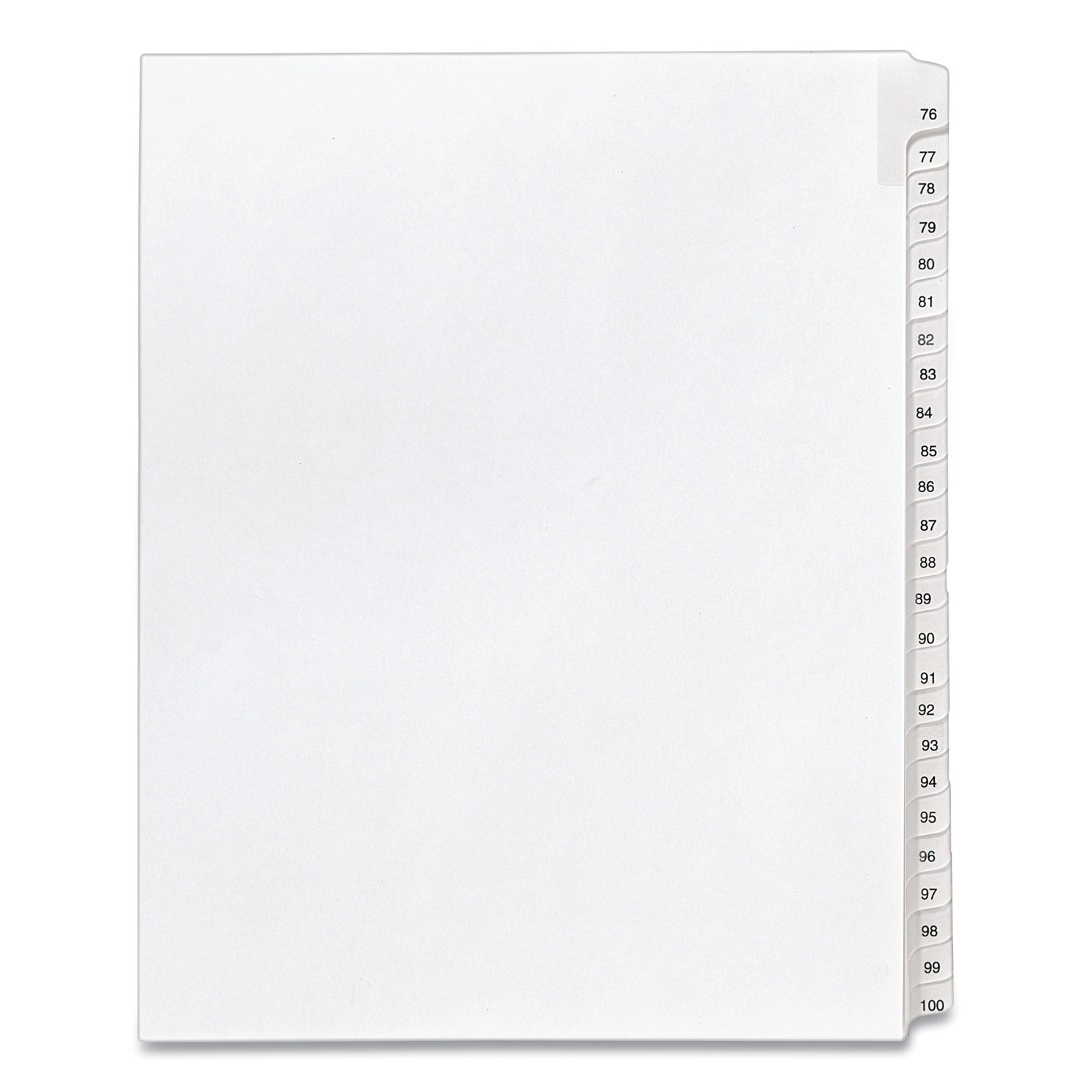 Avery Preprinted Legal Exhibit Side Tab Index Dividers, Allstate Style ...