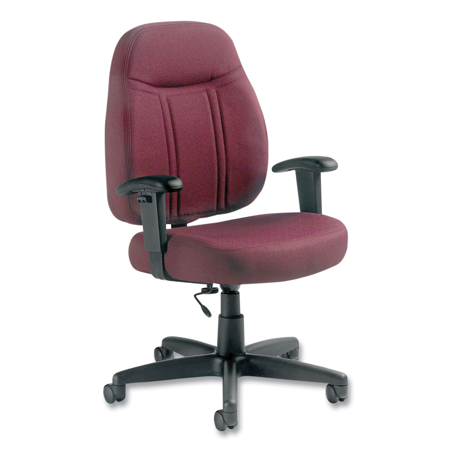 Global Fabric High-Back Task Chair, Burgundy Seat/Burgundy Back (664837 ...