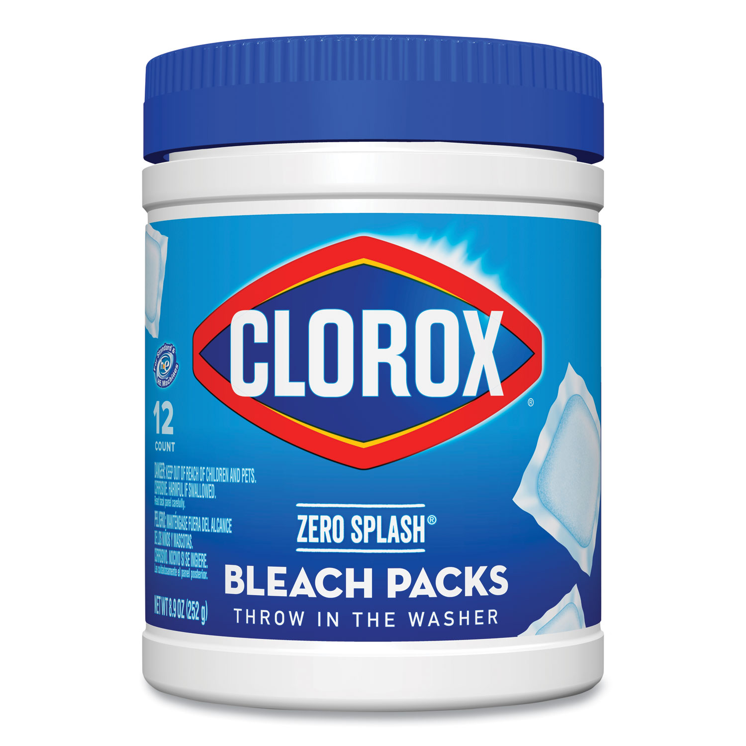 Clorox Control Bleach Packs, Regular, 12 Tabs/Pack, 6 Packs/Carton ...