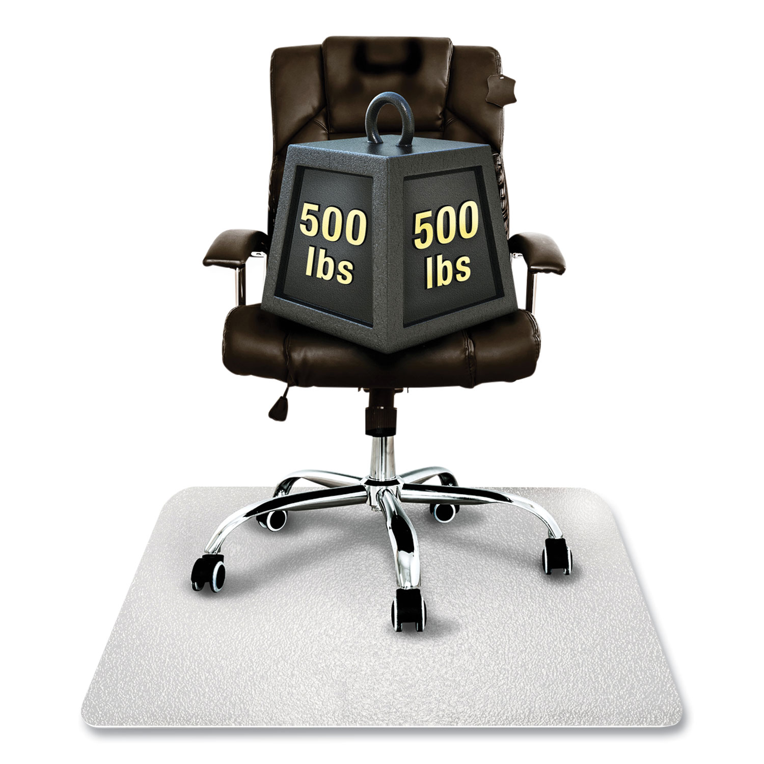 Floortex Cleartex MegaMat Heavy-Duty Polycarbonate Mat for Hard Floor ...