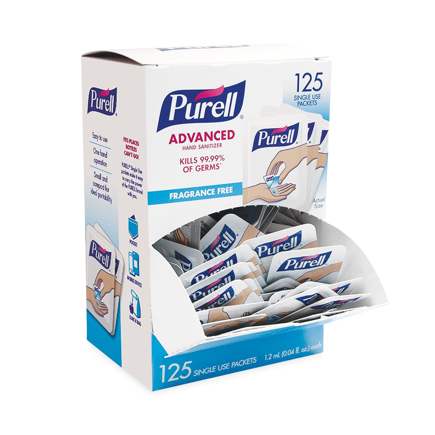PURELL Single Use Advanced Gel Hand Sanitizer, 1.2 mL, Packet ...
