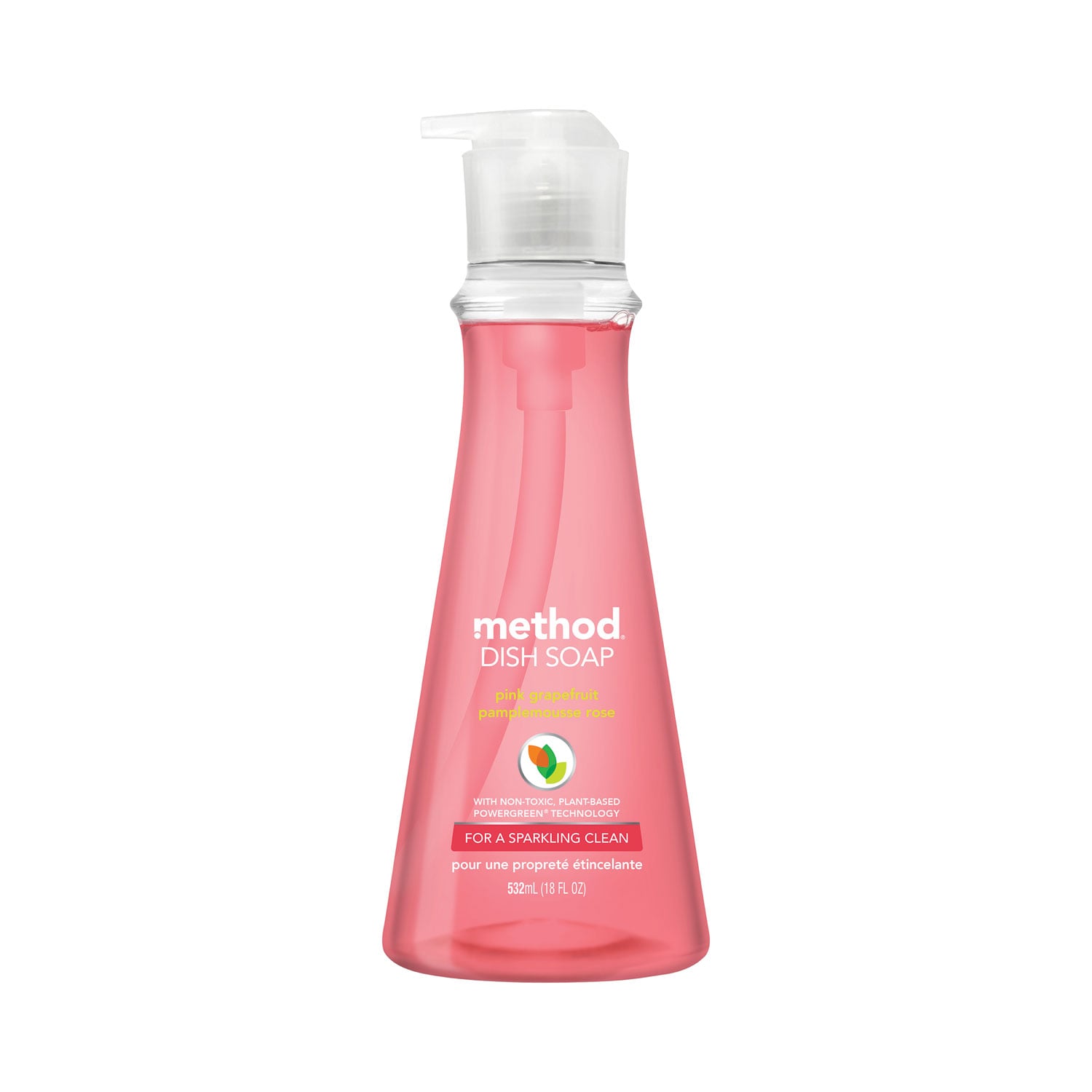 Method Dish Soap Pump, Pink Grapefruit Scent, 18 oz Pump Bottle, 6 ...