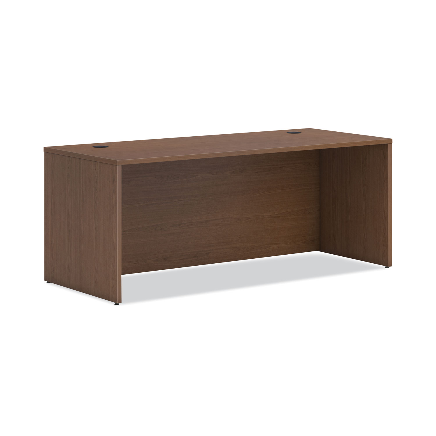 HON Mod Desk Shell, 72" x 30" x 29", Sepia Walnut, 2/Carton (LDS7230LE1 ...