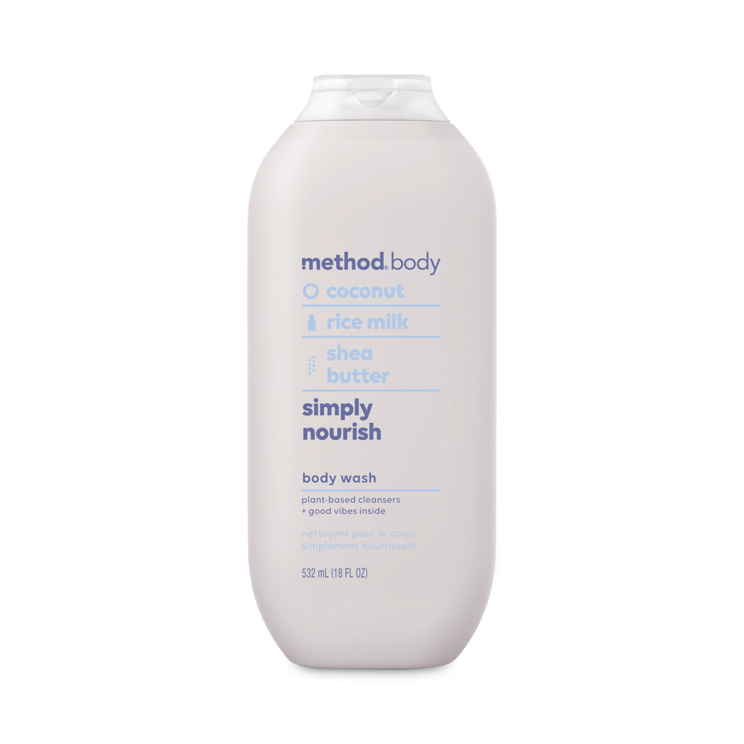 Method Womens Body Wash, 18 oz, Coconut/Rice Milk/Shea Butter, 6/Carton ...