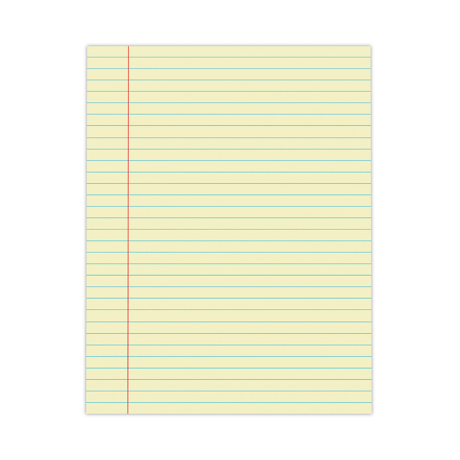 Universal Glue Top Writing Pads Legal Rule Letter Canary 50 Sheet Pads Pack Dozen