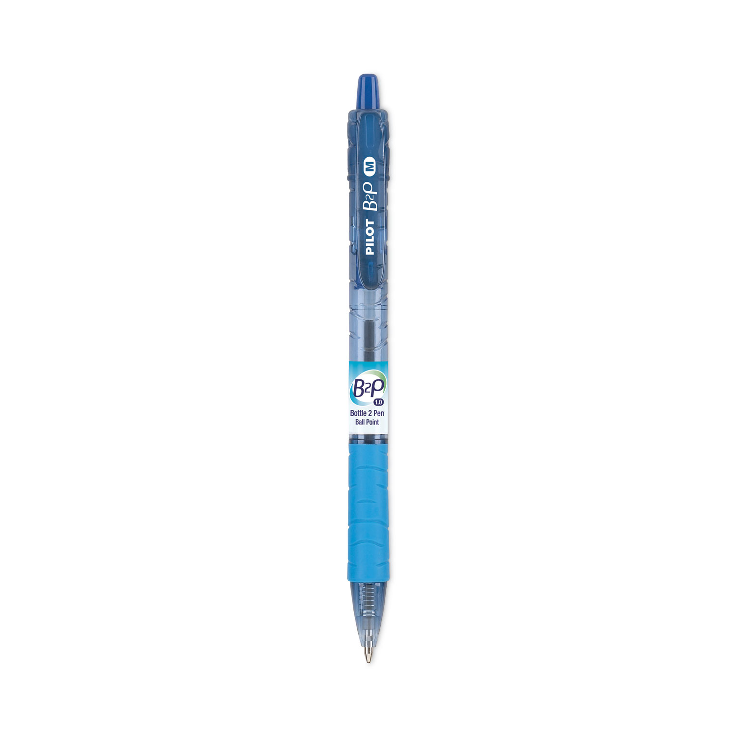 Pilot B2P Bottle-2-Pen Retractable Ballpoint Pen, 1mm, Blue Ink ...