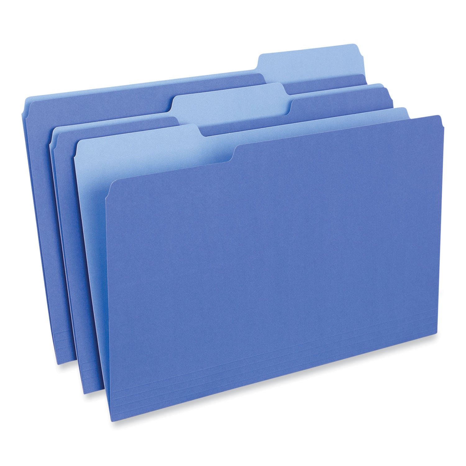 Universal Interior File Folders, 1/3-Cut Tabs, Legal Size, Blue, 100 ...