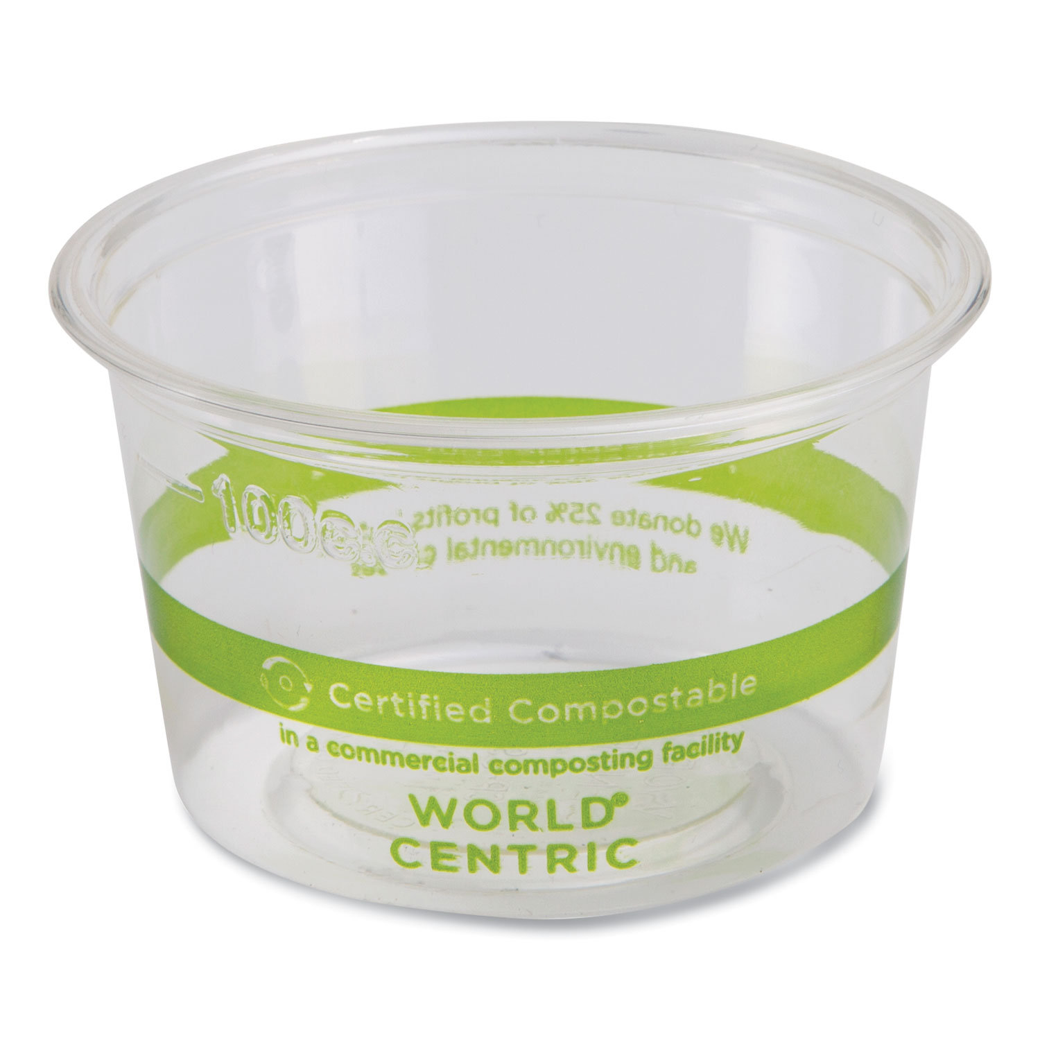 World Centric PLA Clear Cold Cups, 4 oz, Clear, 1,000/Carton (CPCS4S ...