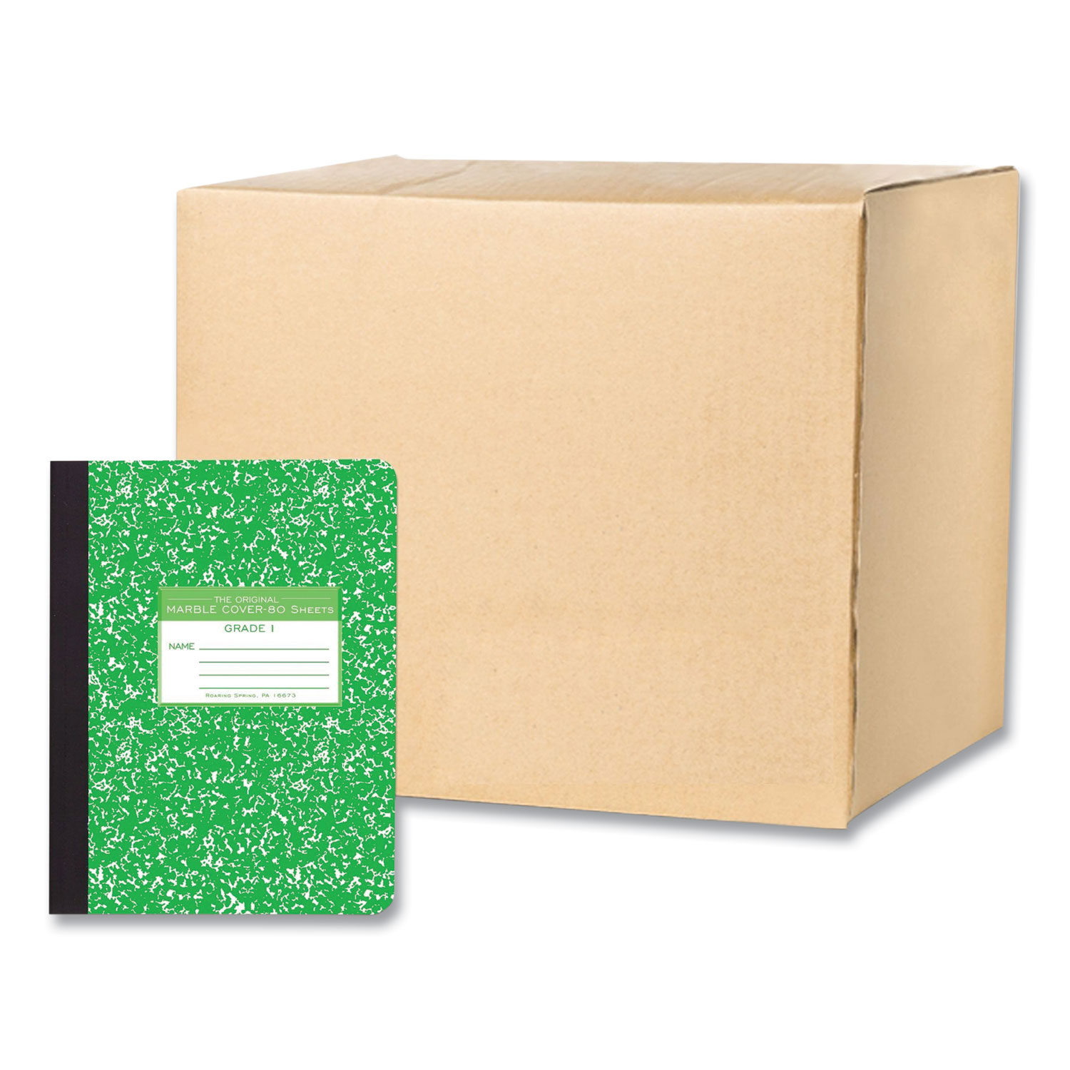 Roaring Spring Ruled Composition Book, Grade 1 Manuscript Format, Green ...
