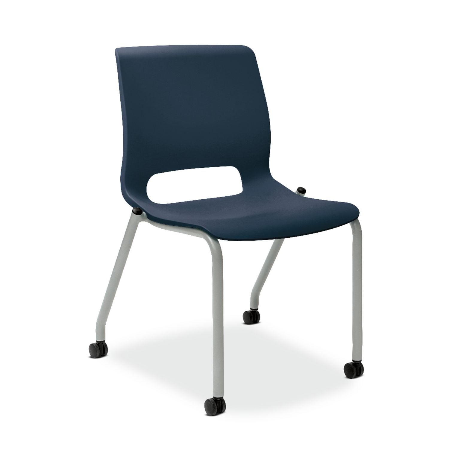 HON Motivate Four-Leg Stacking Chair, Up to 300 lbs, 18" Seat Height ...