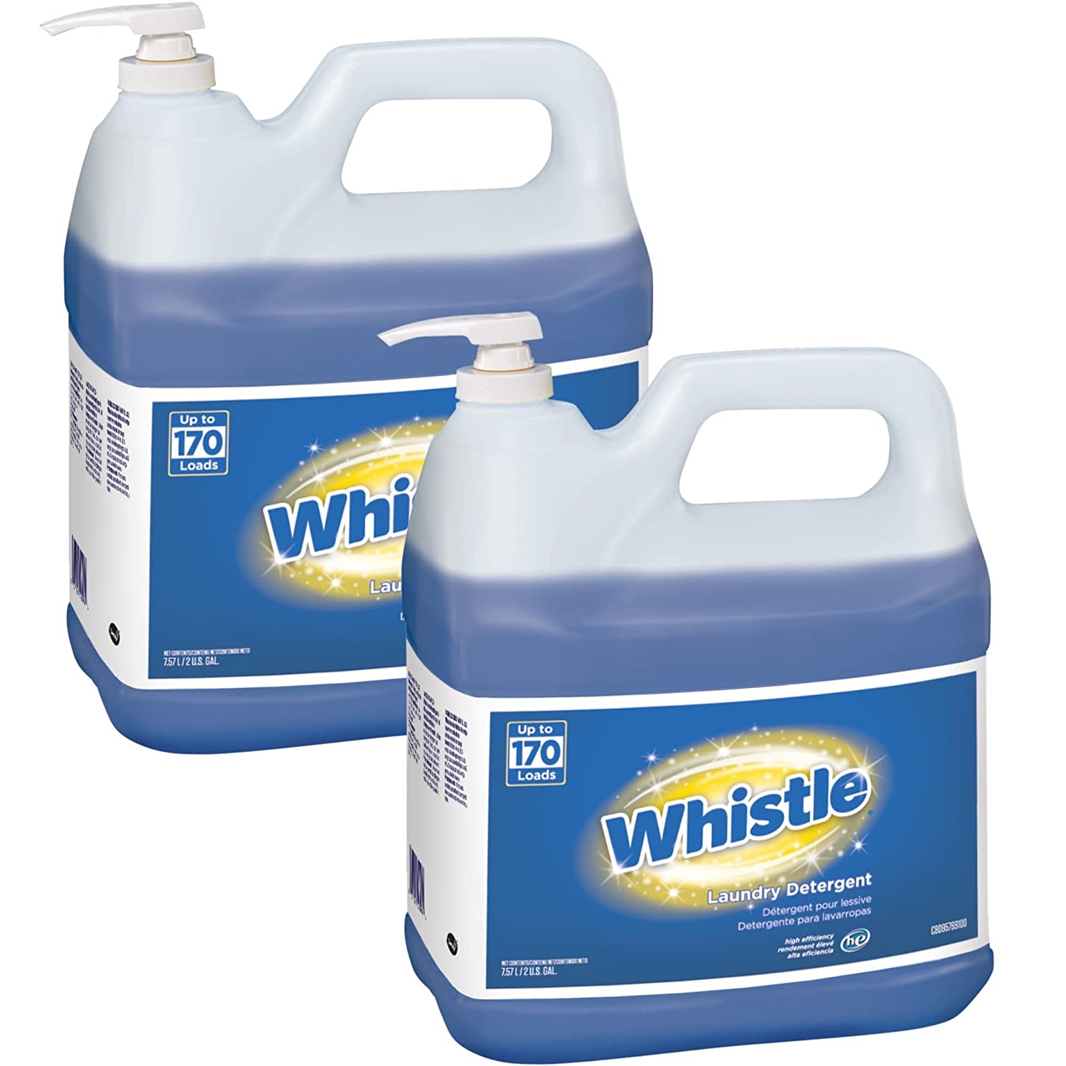 Diversey Whistle Laundry Detergent (HE), Floral, 2 gal Bottle, 2/Carton ...